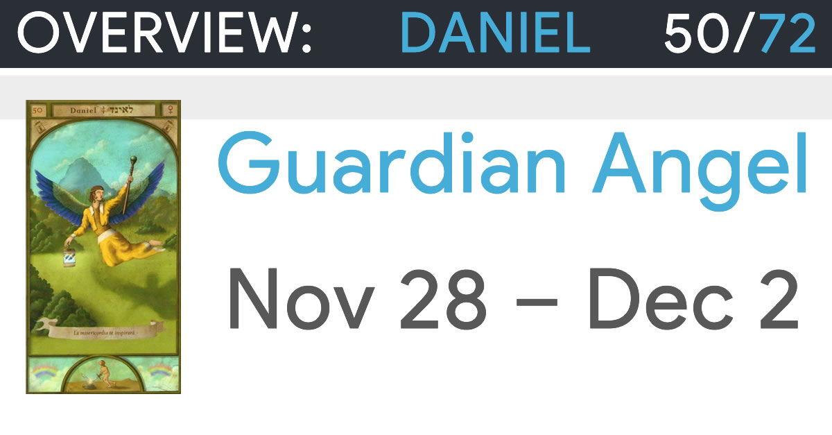 Guardian Angel Daniel - November 28 to Dec 2 - Overview and Prayer >>